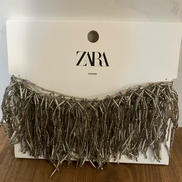 Zara | Jewelry | Zara Stylish Silver Choker | Poshmark